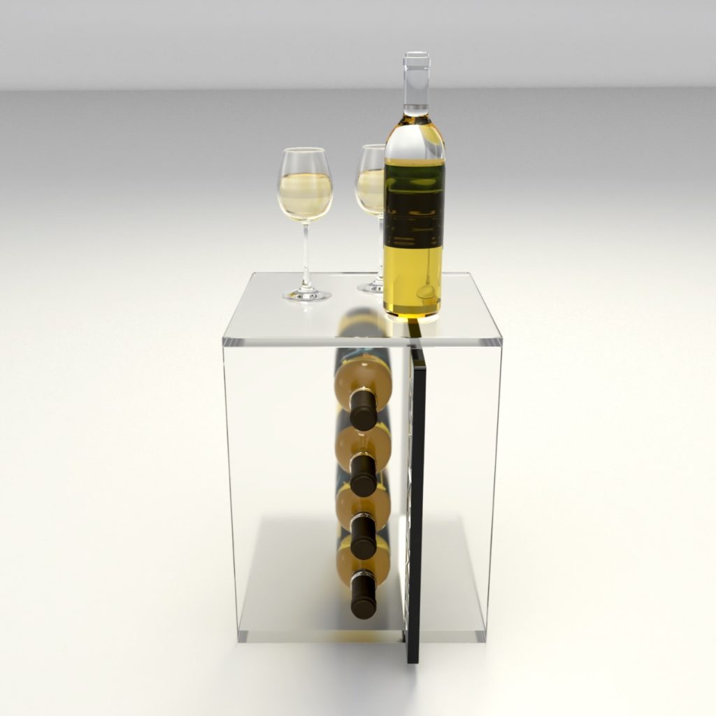 Mesa lateral Wine – linha Juan Tovar – Acritec