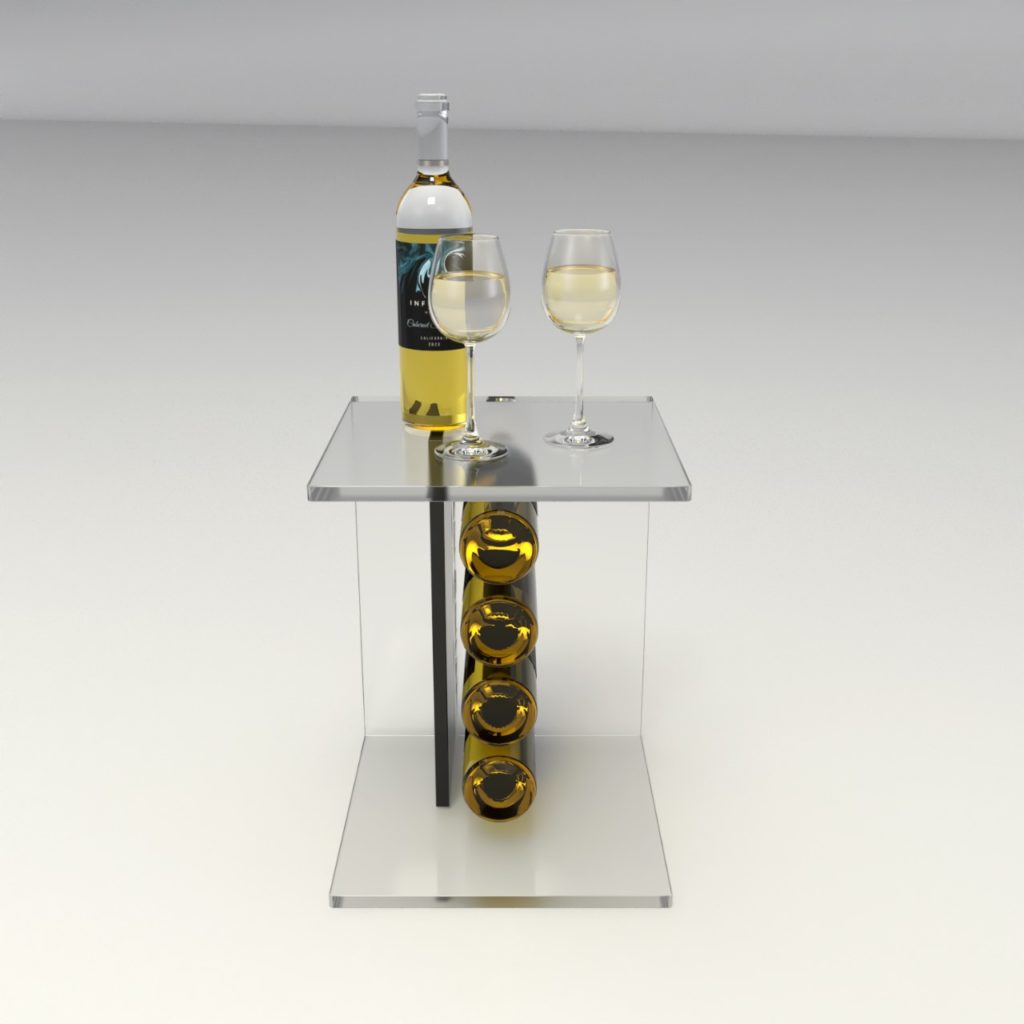 Mesa lateral Wine – linha Juan Tovar – Acritec